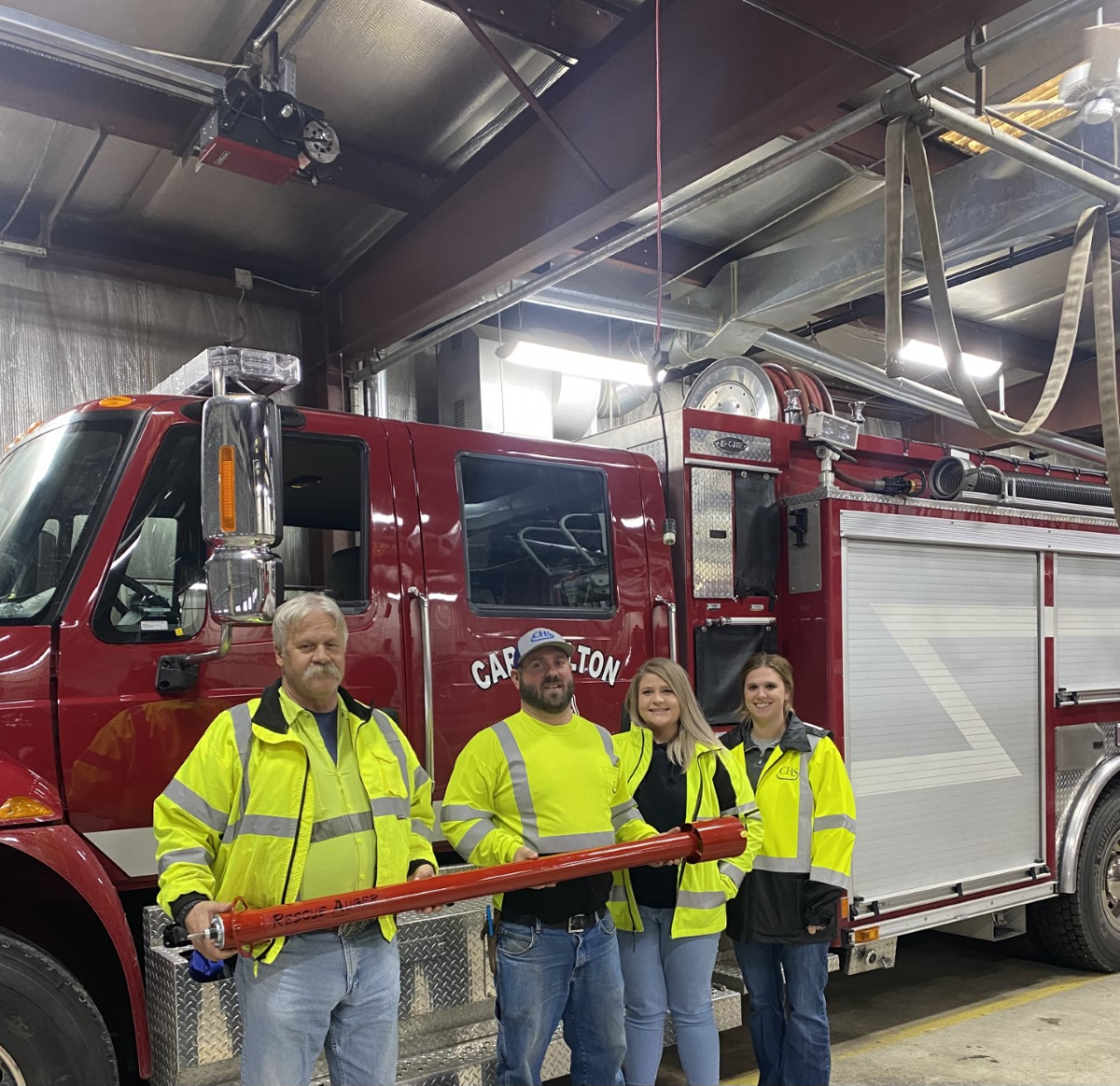 CHS presents fire department with auger – River County News