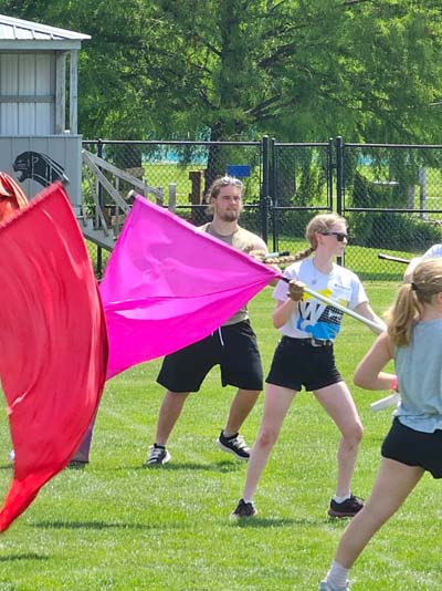 Dougherty and Robinson attend Color Guard Camp – River County News